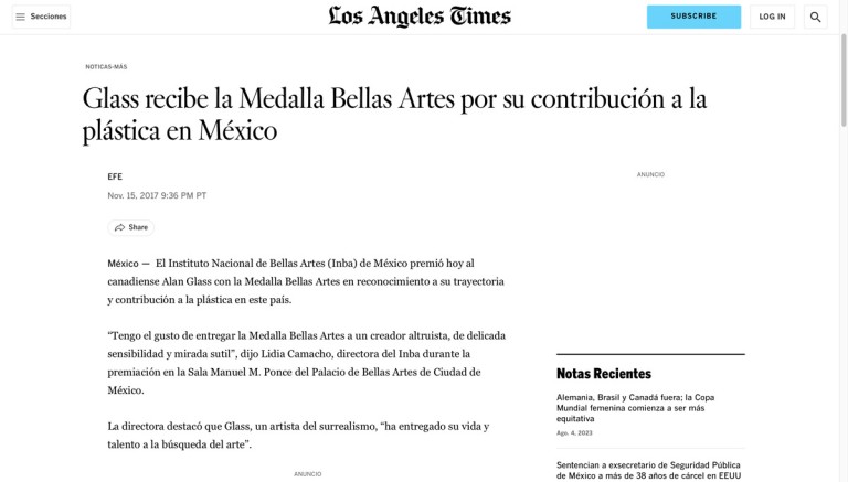 Prensa - Alan Glass